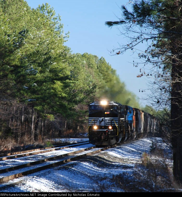 NS 349 at Funston in the snow